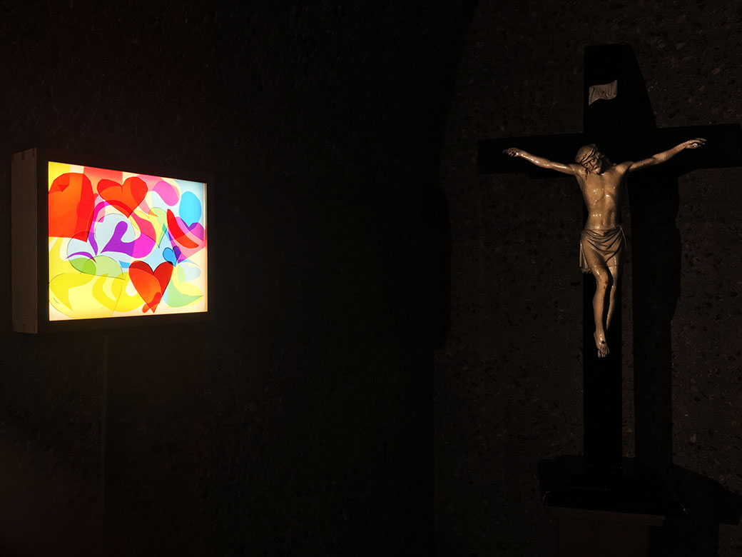 Arts Chaplaincy Projects : Heathrow Chapel Lightboxes